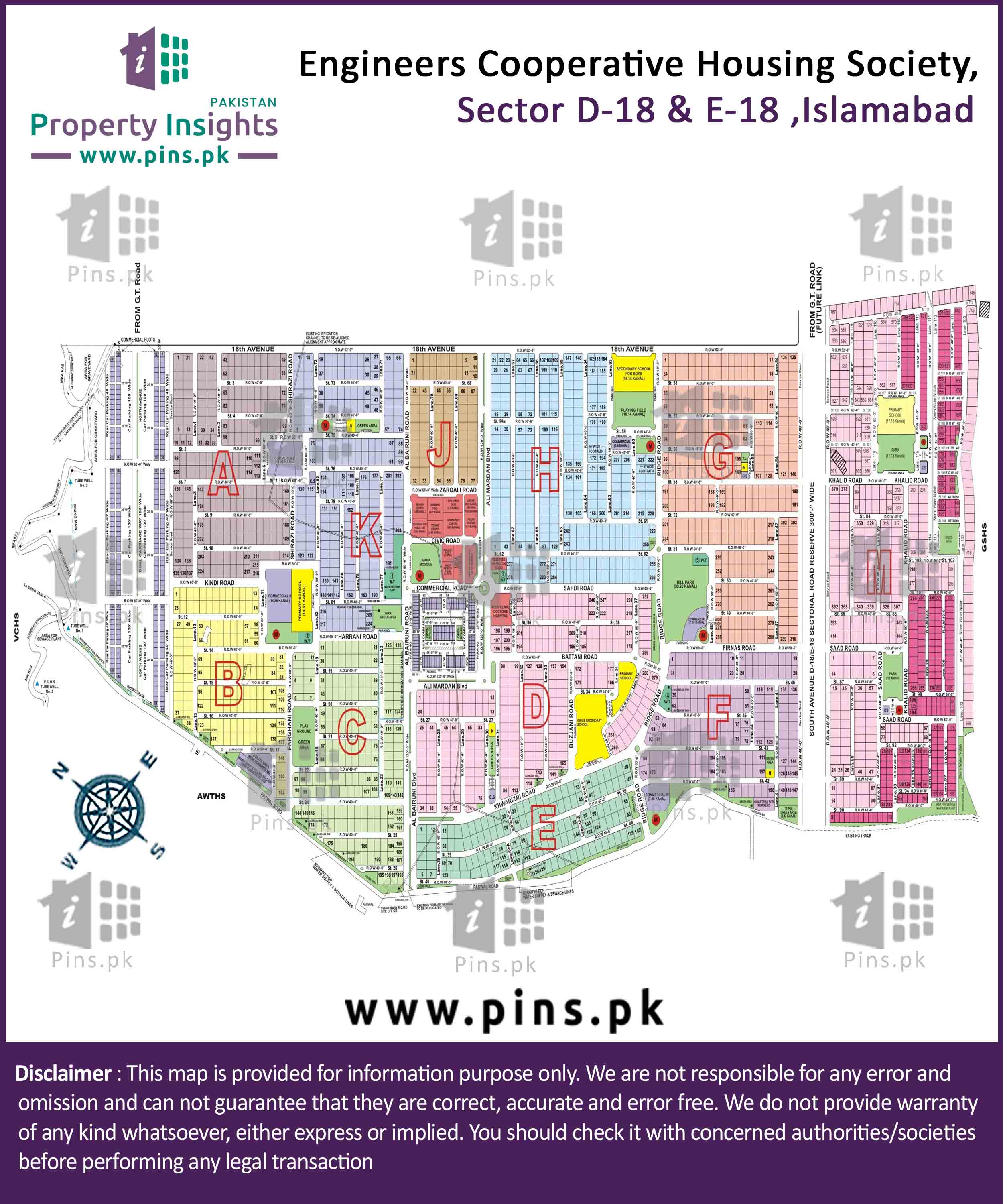 Layout plan / Siteplan Map of Engineers Cooperative Housing Society ...