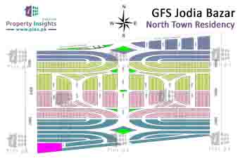 Layout plan / Siteplan Map of Phase II North Town Residency North ...