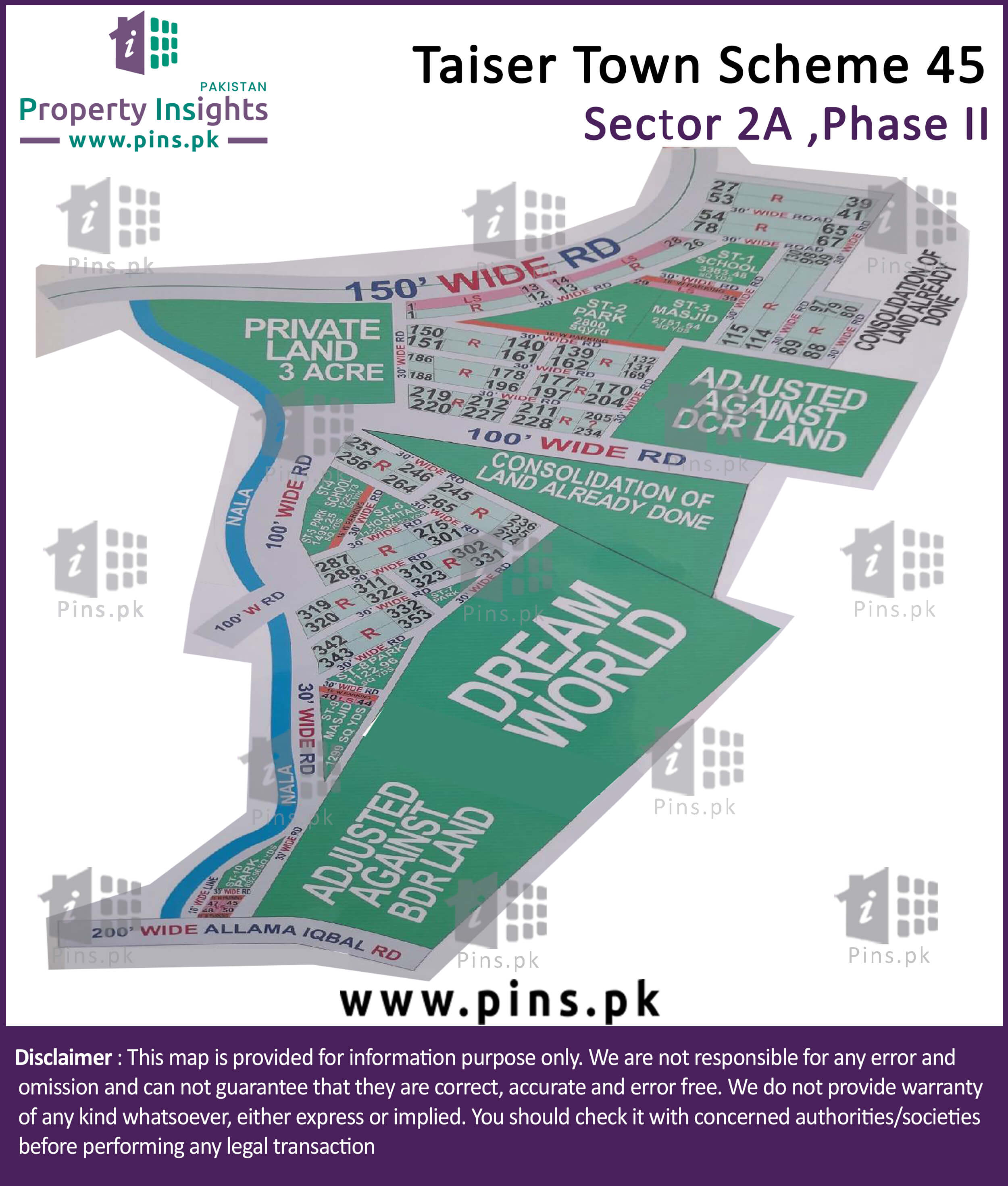 Layout plan / Siteplan Map of Sector 2A Taiser Town Phase II Scheme 45 ...