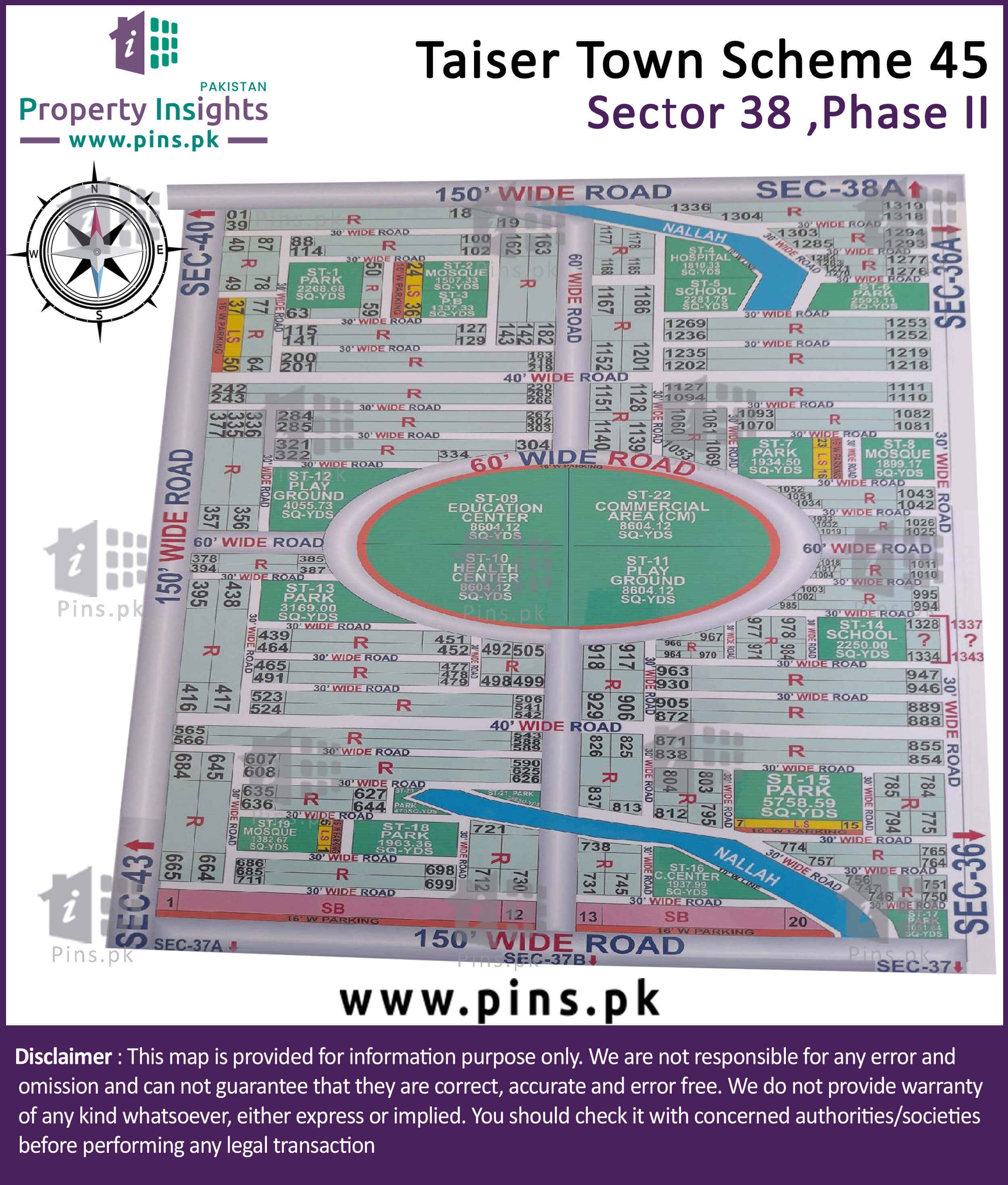 Layout plan / Siteplan Map of Sector 38 Taiser Town Phase II Scheme 45 ...