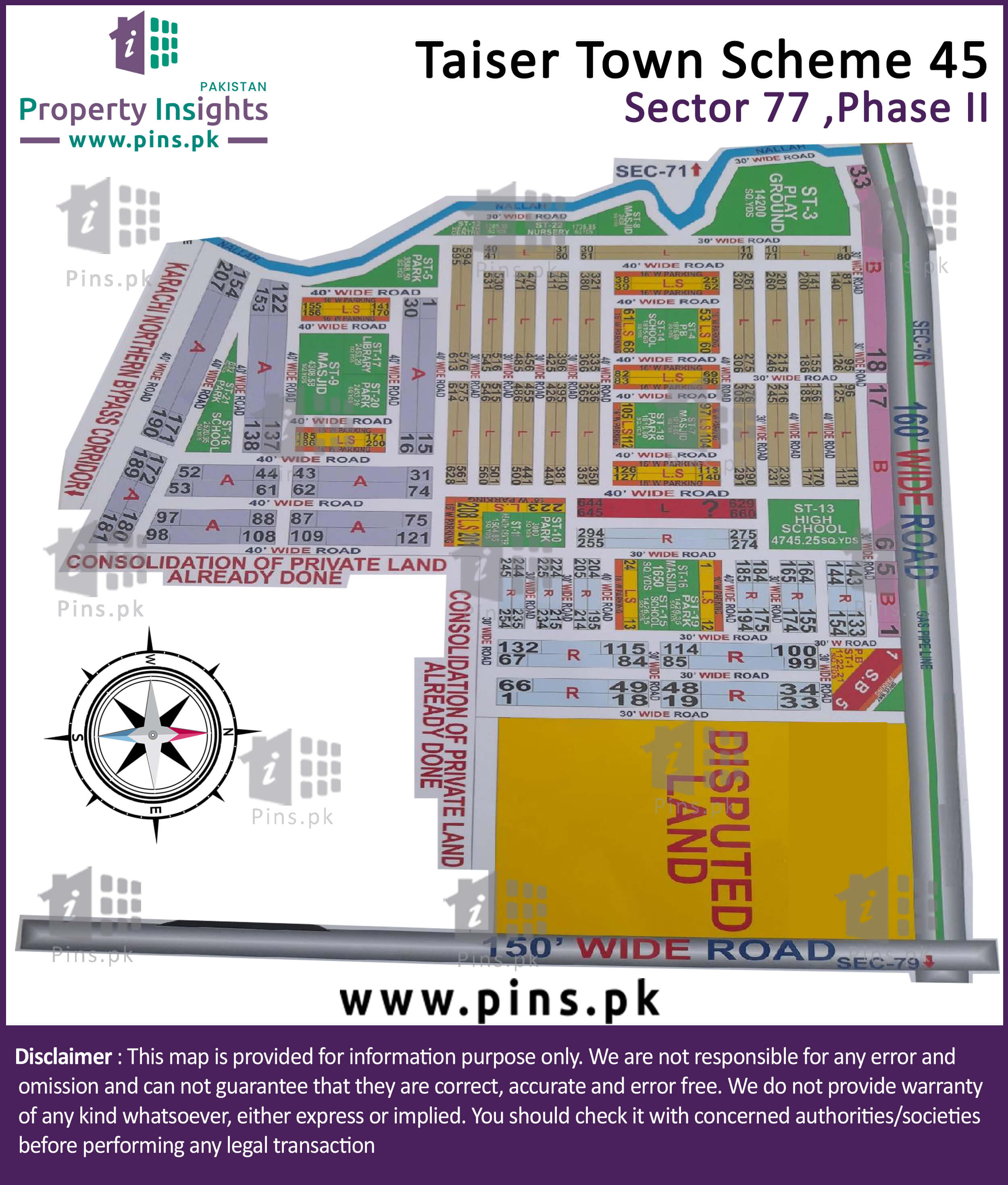 Layout plan / Siteplan Map of Sector 77 Taiser Town Phase II Scheme 45 ...