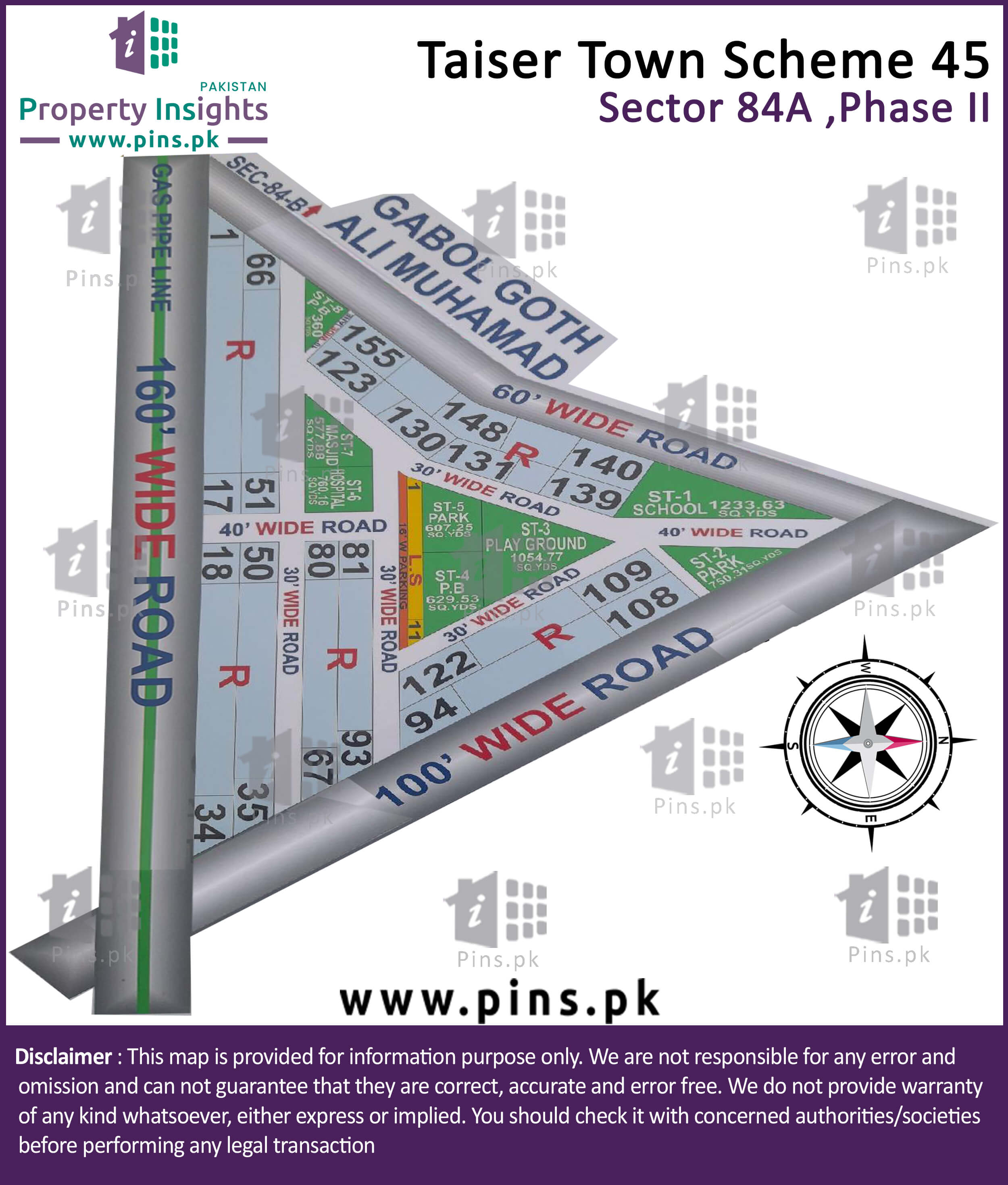Layout plan / Siteplan Map of Sector 84A Taiser Town Phase II Scheme 45 ...