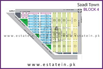 High Resolution Society Maps / Siteplan of Scheme 33 Karachi.