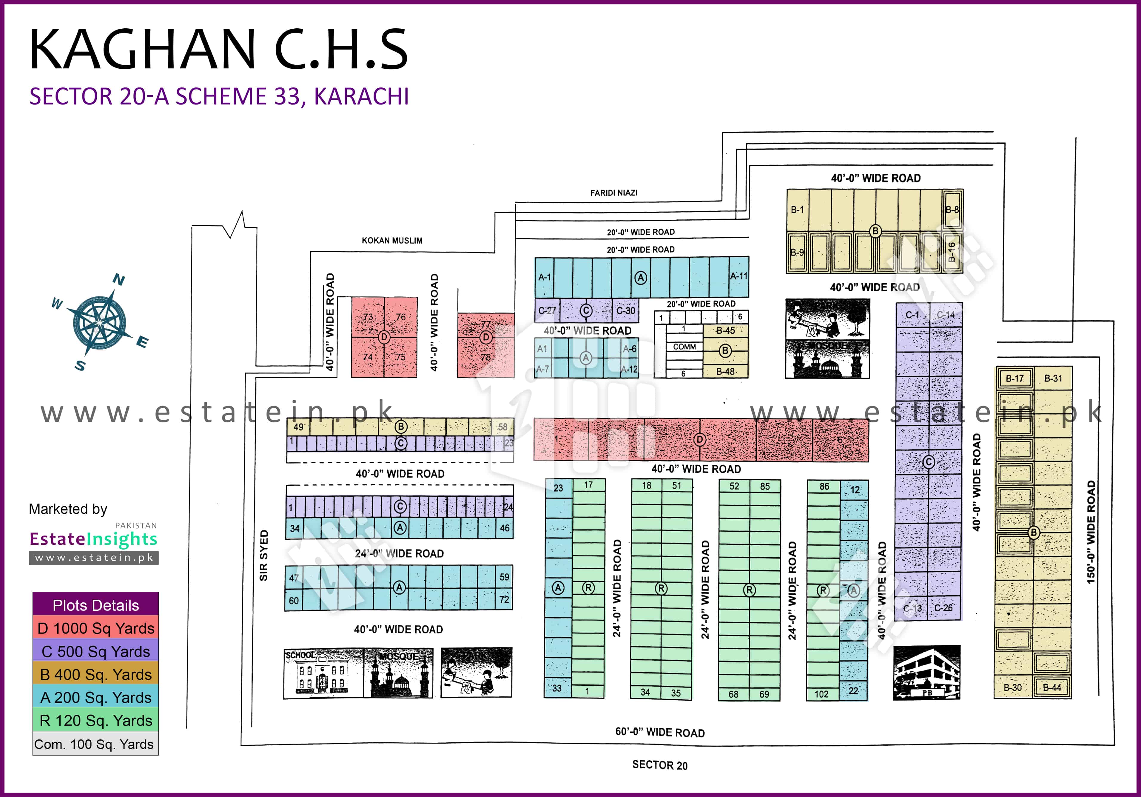Layout plan / Siteplan Map of Kaghan CHS Kaghan Cooperative Housing ...