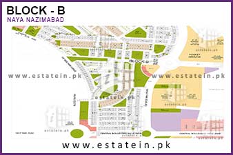 High Resolution Society Maps / Siteplan of Naya Nazimabad North ...