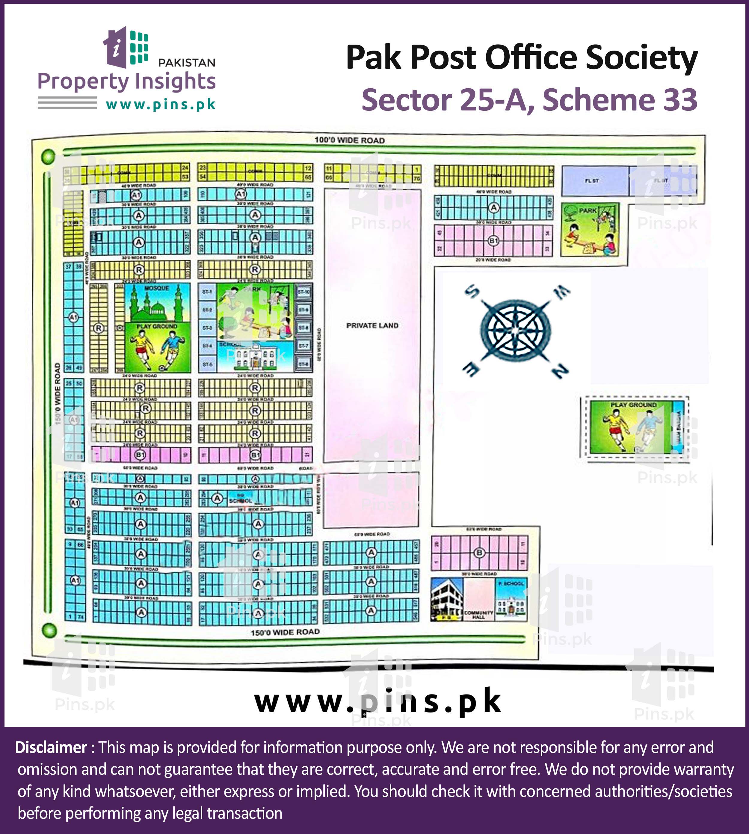 Layout plan / Siteplan Map of Post Office CHS 25-A Post Office Society ...