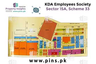 Layout plan / Siteplan Map of KDA ECHS 21 KDA Employees Cooperative ...