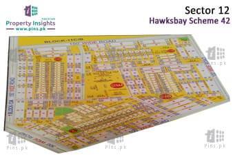 Layout plan / Siteplan Map of Sector 3 Hawks Bay Housing Scheme Scheme ...