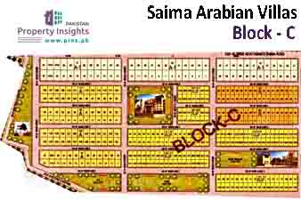 Layout plan / Siteplan Map of Ranches Extension-II Saima Arabian Villas ...