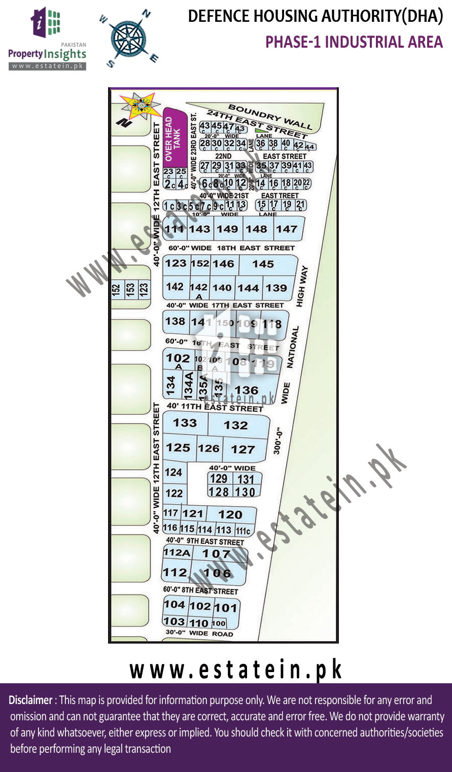 Layout plan / Siteplan Map of Industrial Commercial Area Phase 1 ...