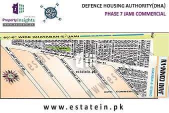 Layout plan / Siteplan Map of Phase VII Phase 7 Defense (DHA) Karachi.