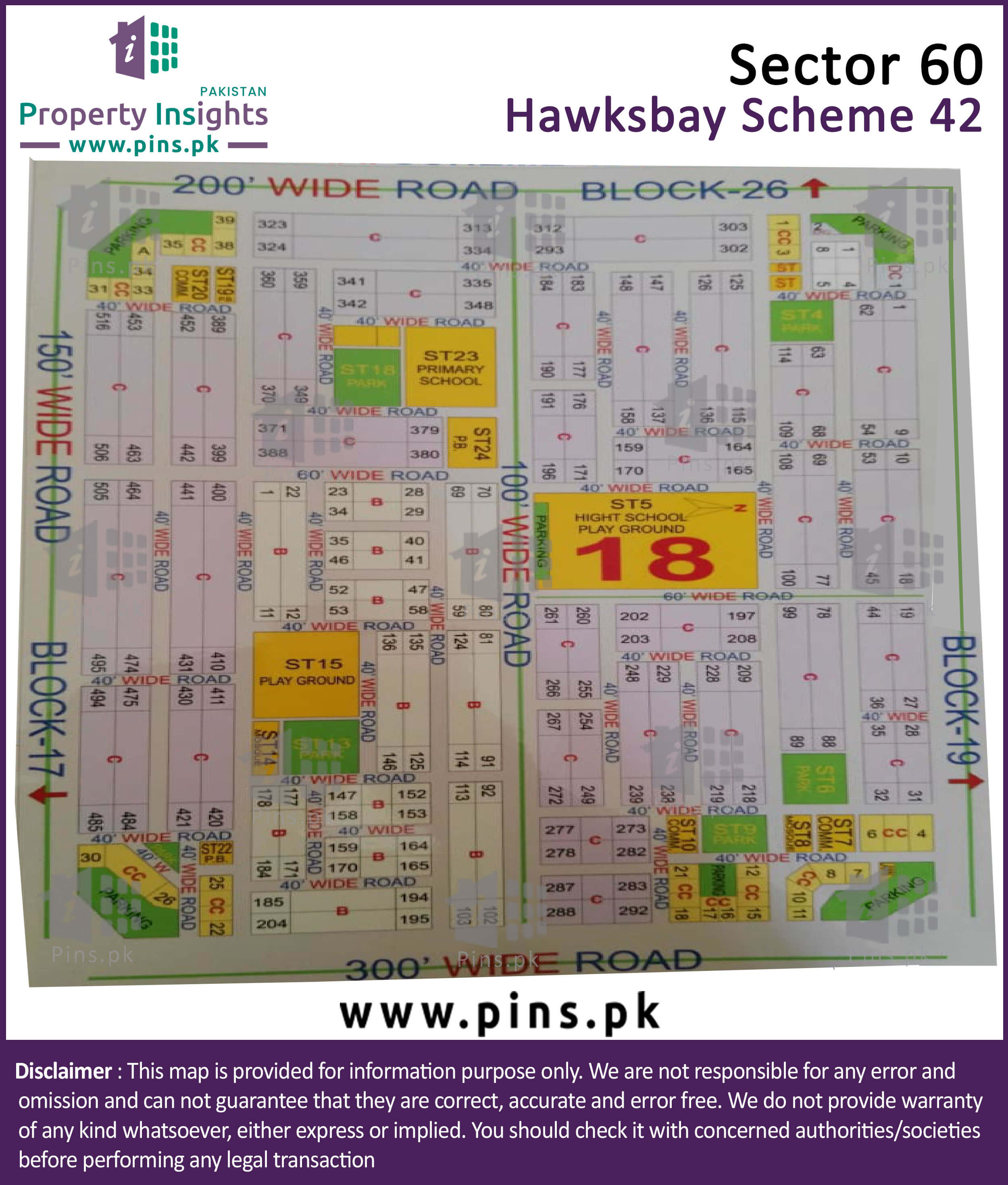 Layout plan / Siteplan Map of Sector 60B Hawks Bay Housing Scheme ...