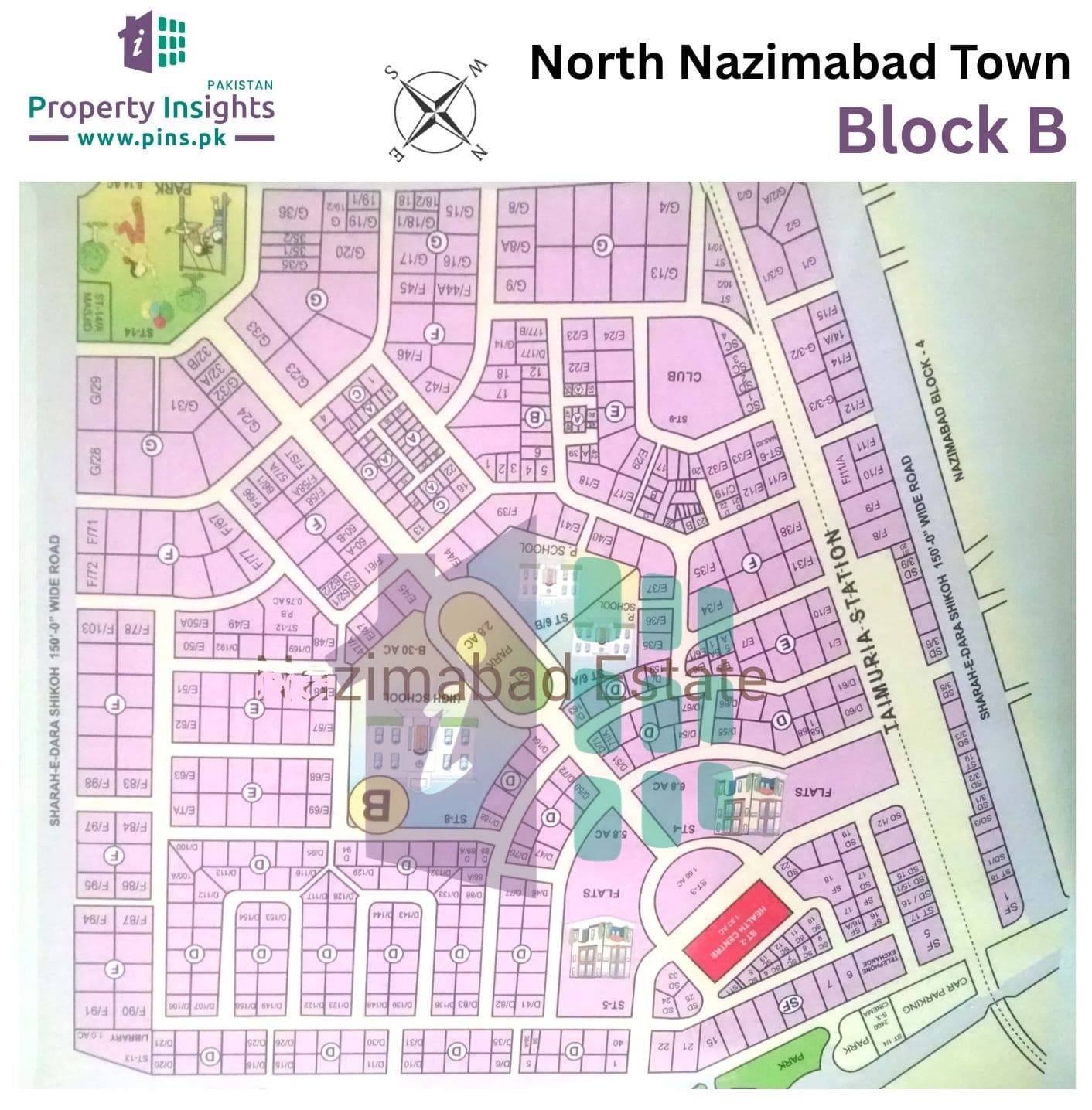 View High Resolution Project / Society Maps / Siteplan of North ...