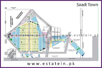High Resolution Society Maps / Siteplan of Scheme 33 Karachi.