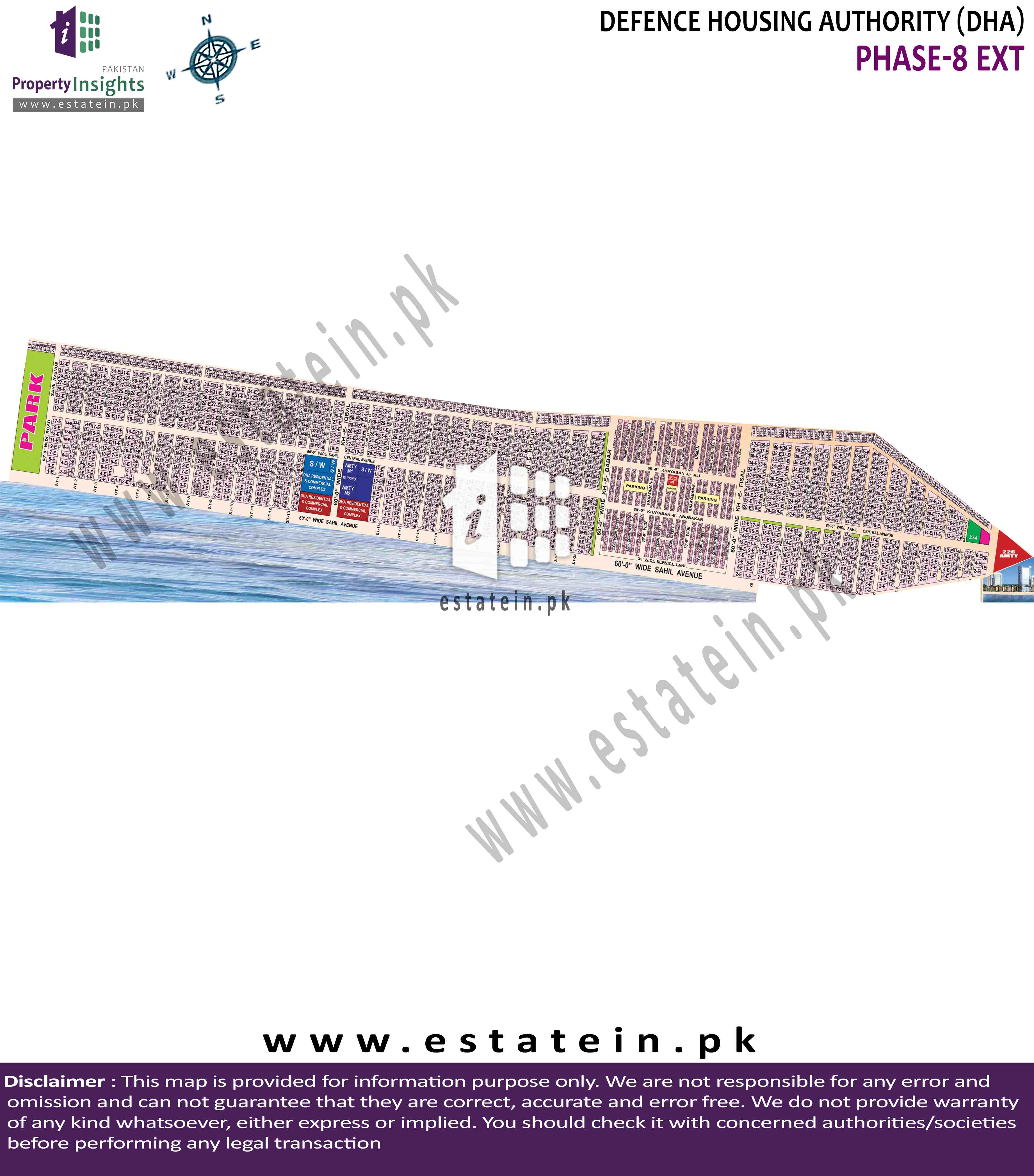 View High Resolution Project / Society Maps / Siteplan of Phase 8 Ext ...