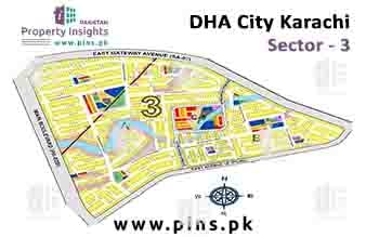 View High Resolution Project / Society Maps / Siteplan of Sector 3 DHA ...