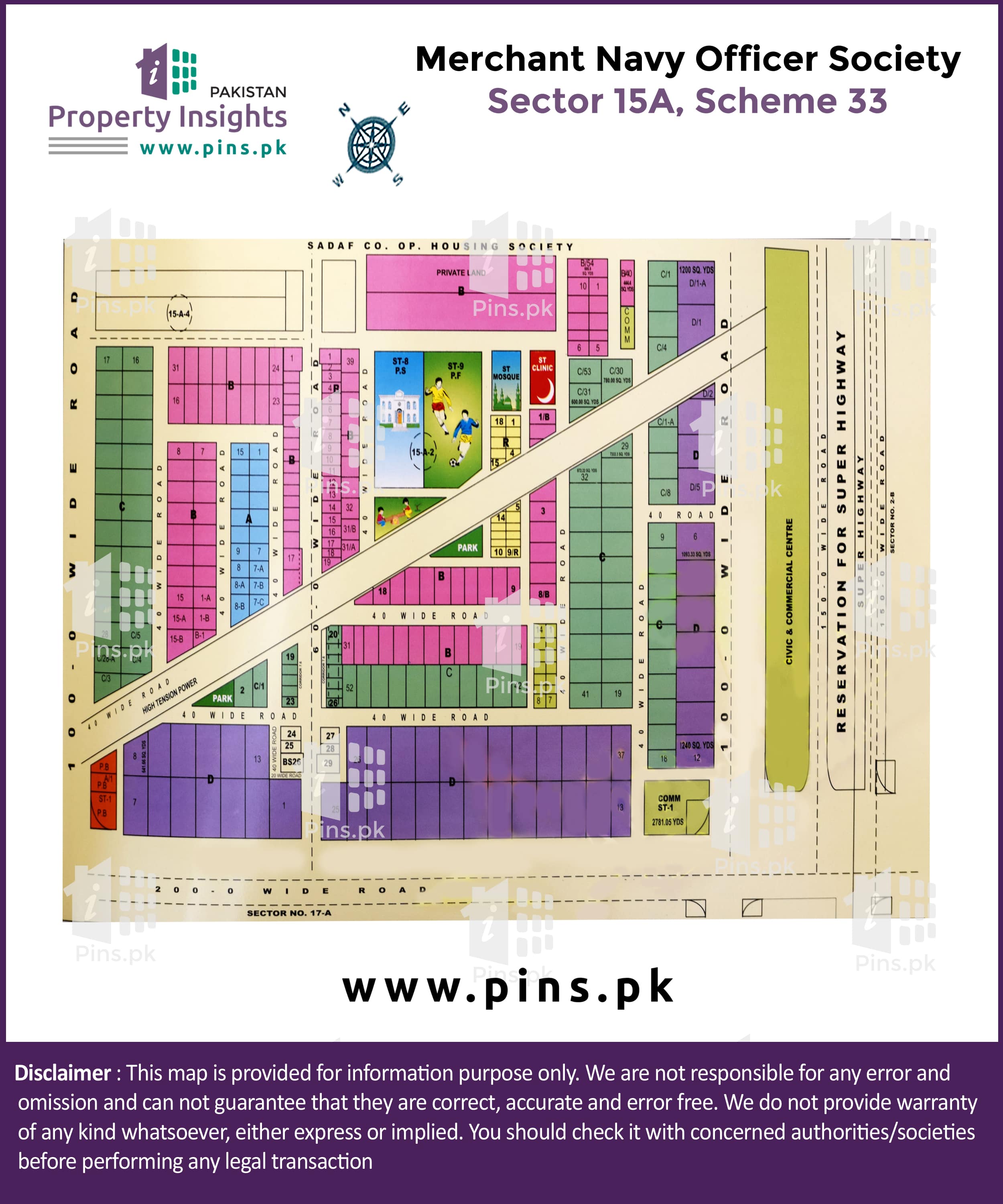 View High Resolution Project / Society Maps / Siteplan of Pakistan ...