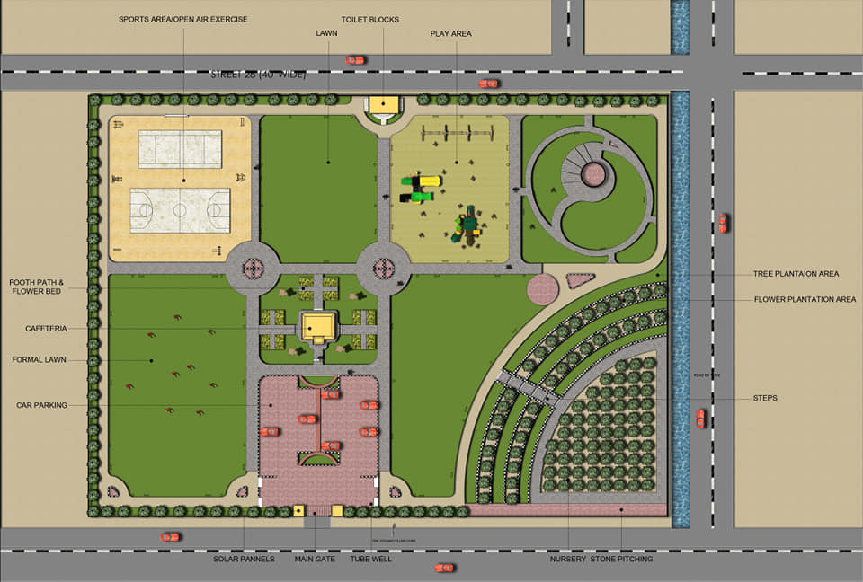 View High Resolution Project / Society Maps / Siteplan of Jalozai ...