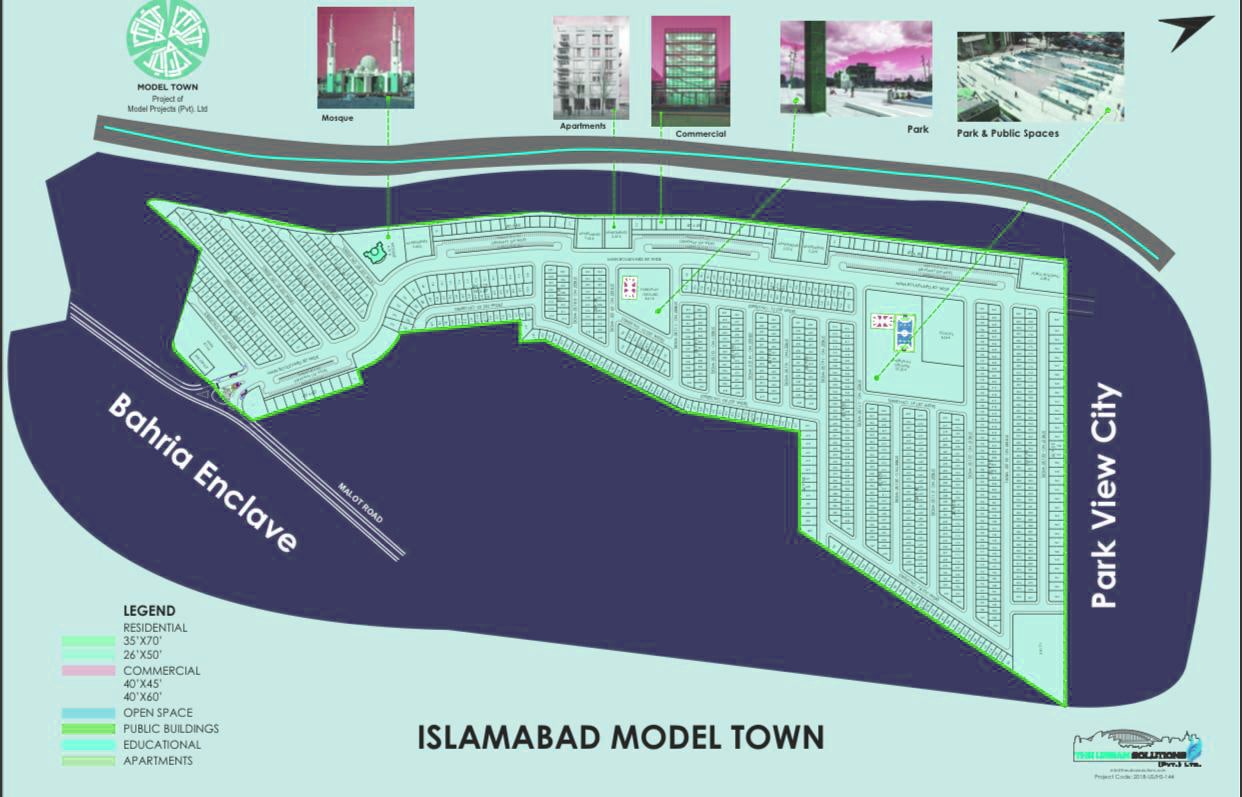 View High Resolution Project / Society Maps / Siteplan of Islamabad ...