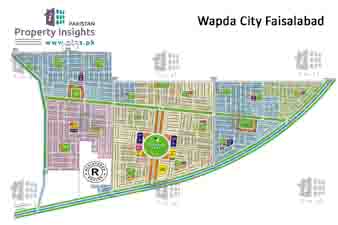 View High Resolution Project / Society Maps / Siteplan of Wapda City ...