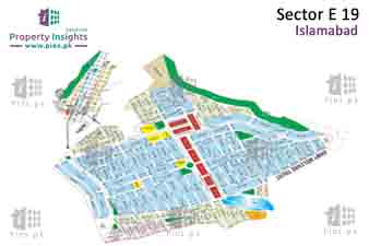 View High Resolution Project / Society Maps / Siteplan of Sector E-12 ...