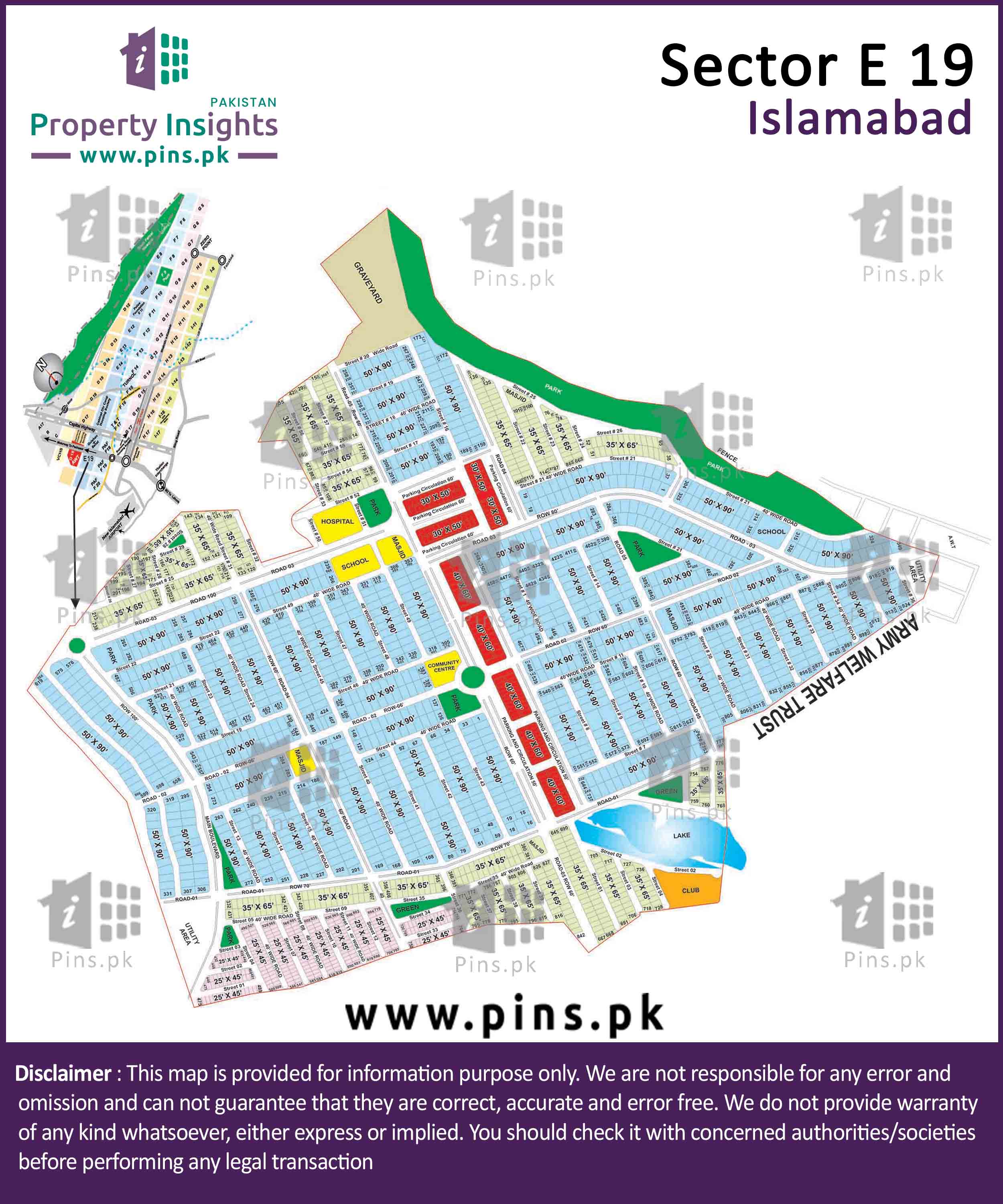 Islamabad Map Layout Maps Of Islamabad Sectors And Societies Manahil