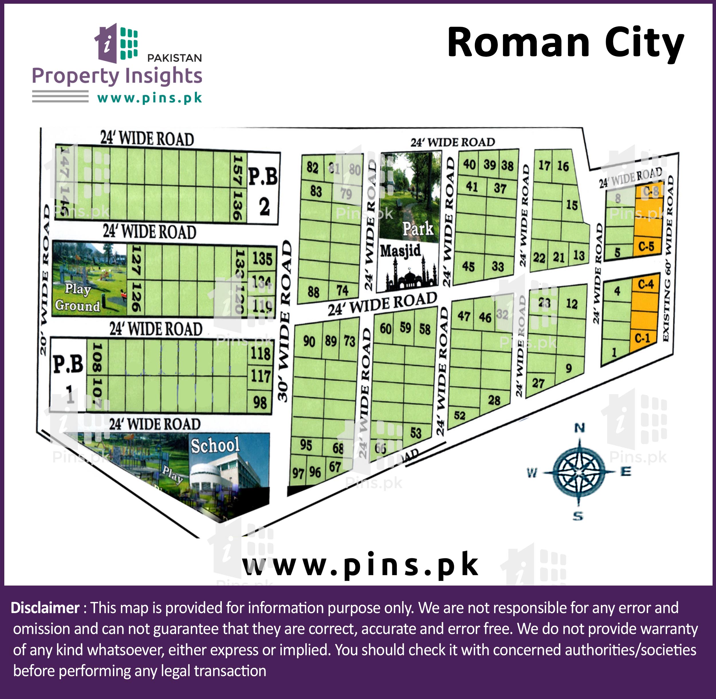 View High Resolution Project / Society Maps / Siteplan of Roman City ...