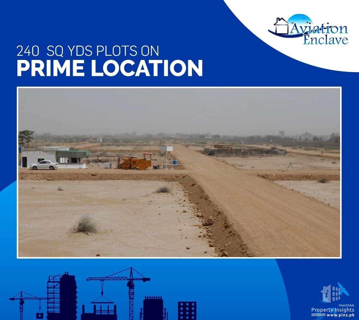 240 Sq yds Plot for sale in Aviation Enclave Plot for Sale in Karachi