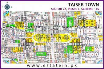 80 sq yards plot for sale in Sector 72-4 Taiser Town Phase 1 Plot for ...