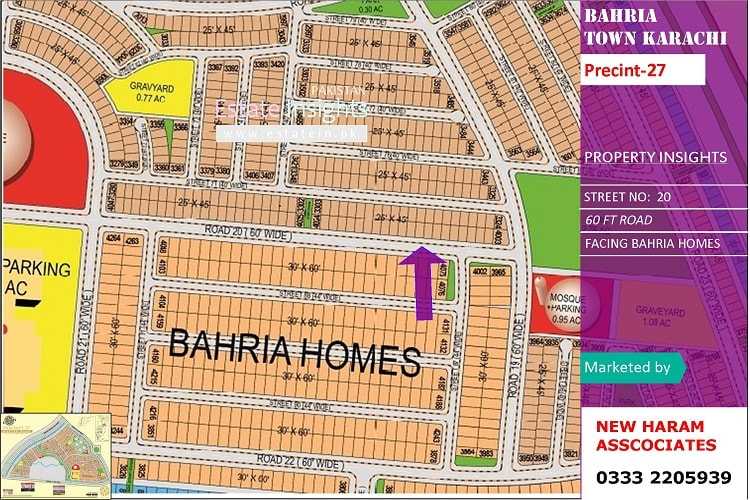 125 Sqy Plot in Precinct-27 facing homes Plot for Sale in Karachi